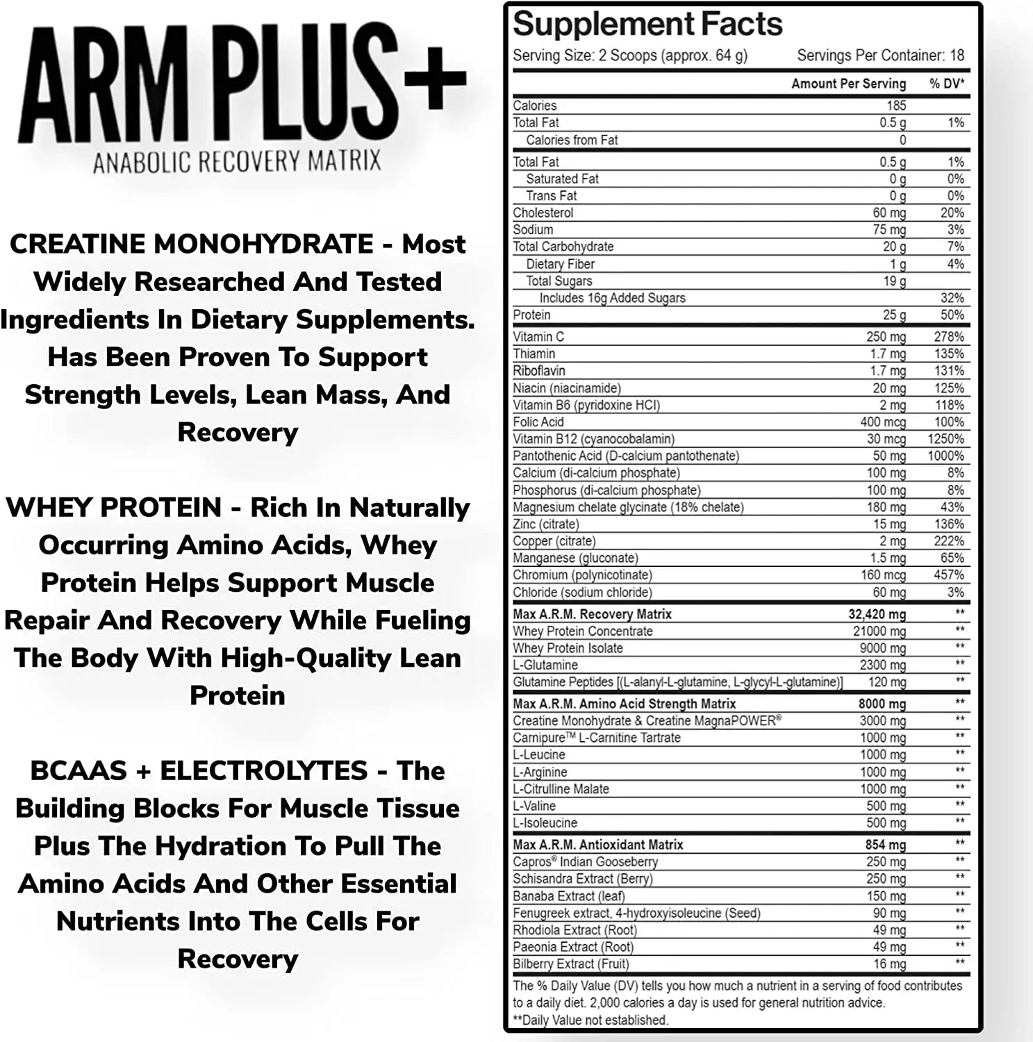 Max Muscle ARM - Elite Nutrition
